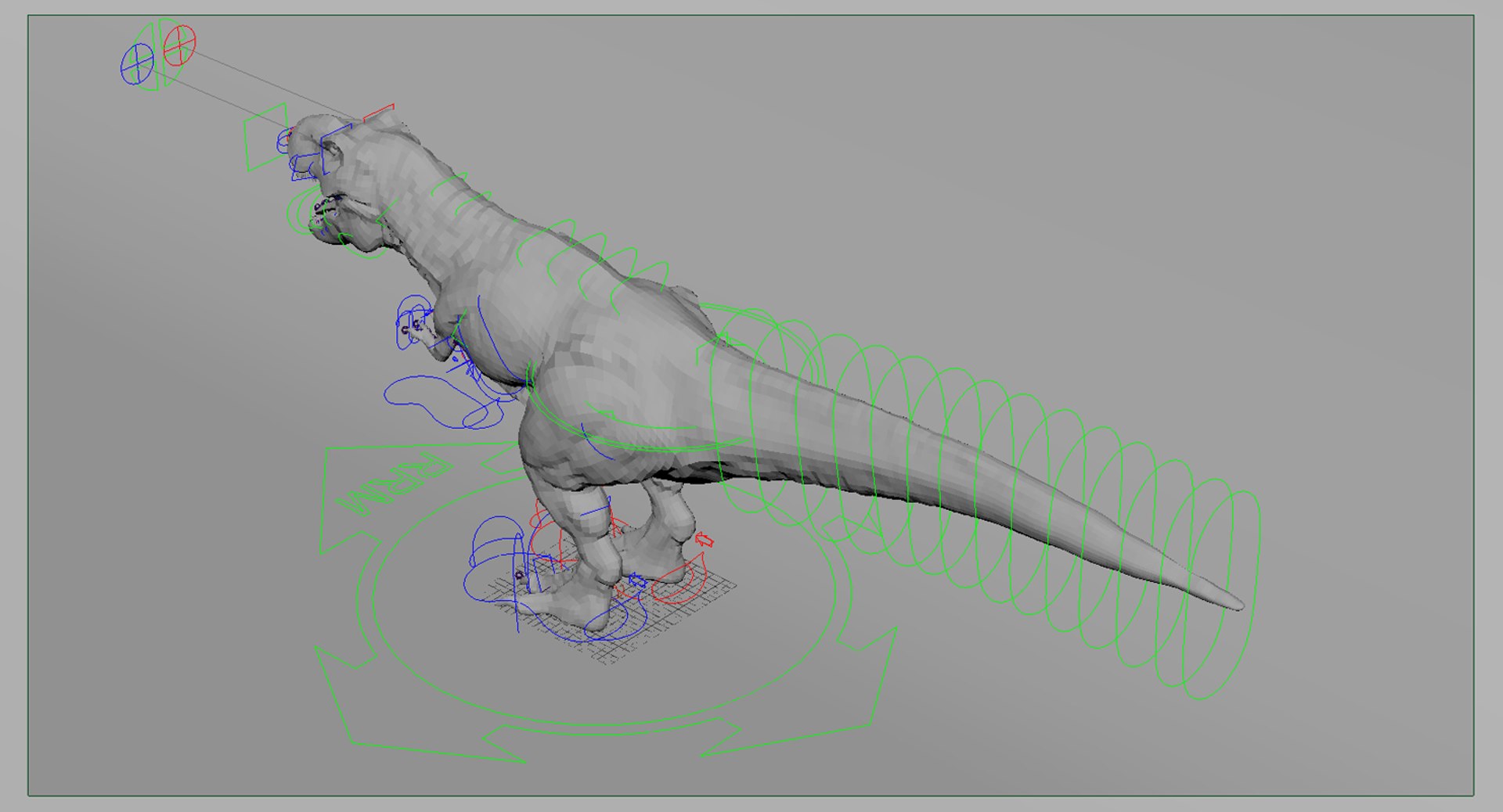 3d model v-ray rigged rex