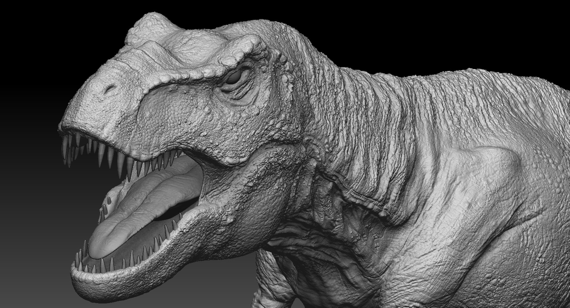 3d model v-ray rigged rex