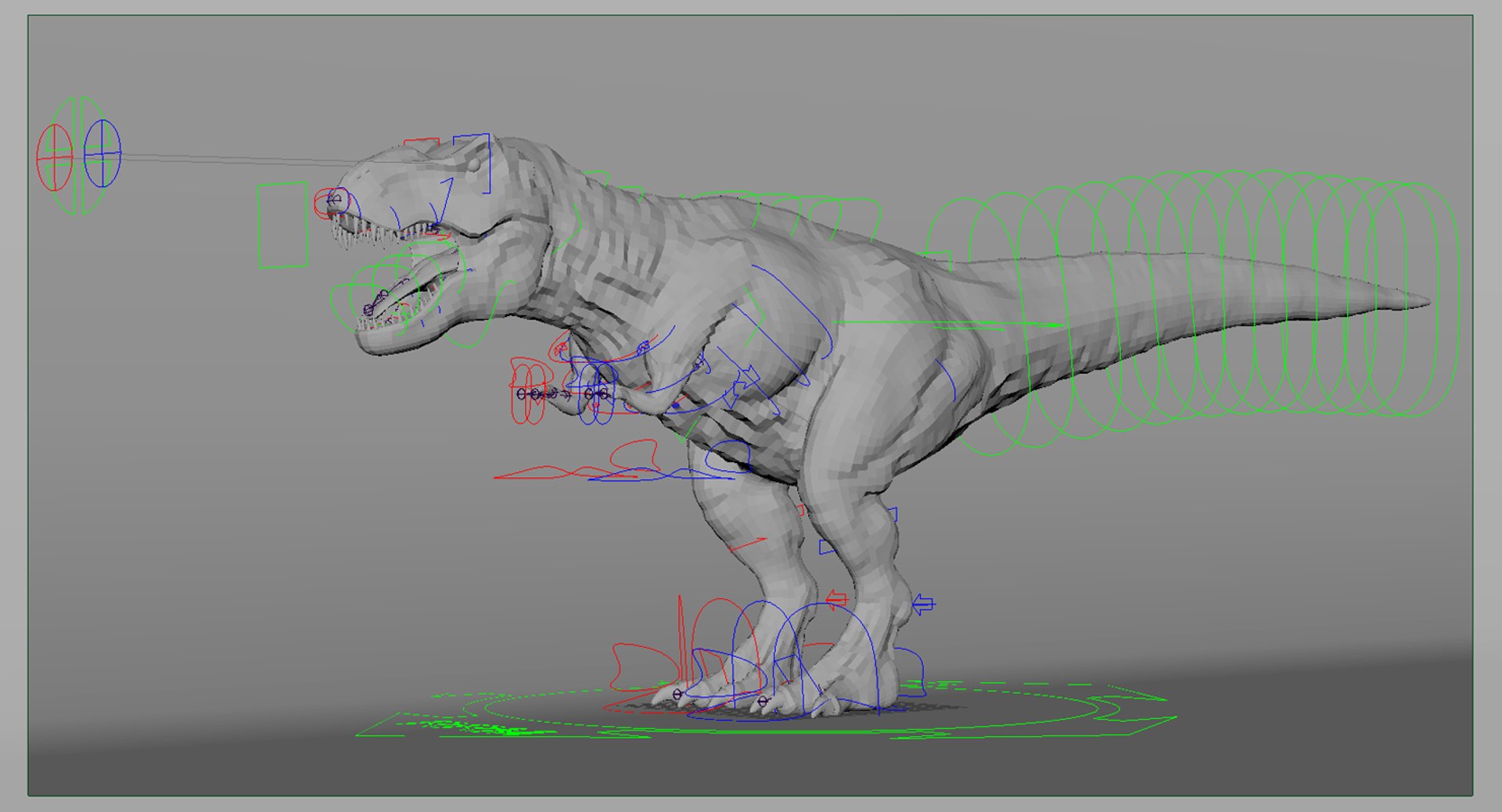 3d model v-ray rigged rex