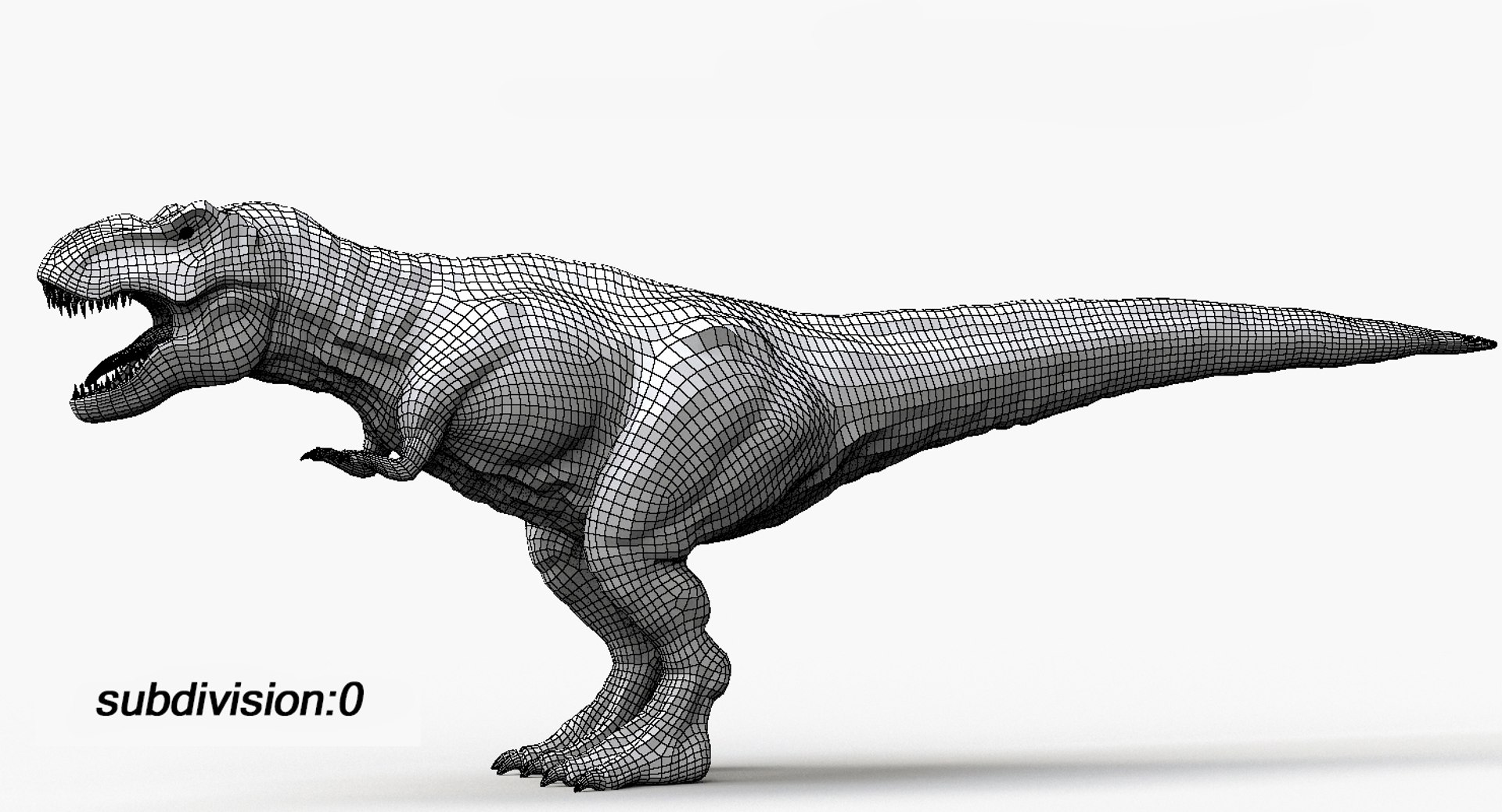 3d model v-ray rigged rex