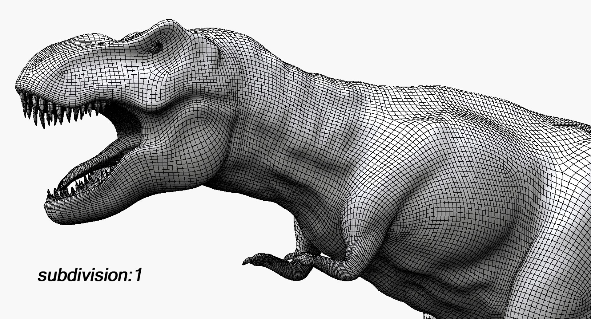 3d model v-ray rigged rex