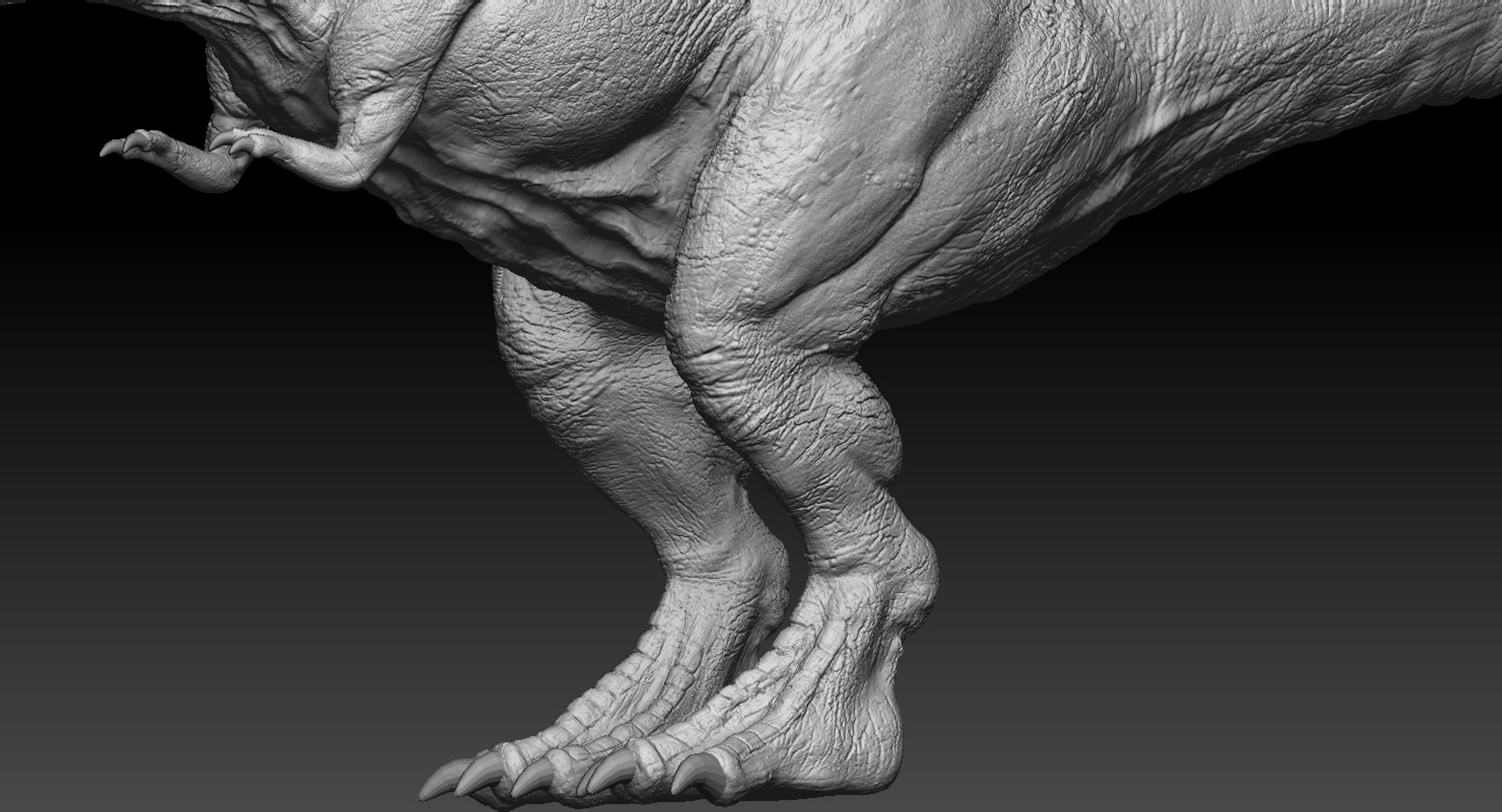 3d model v-ray rigged rex
