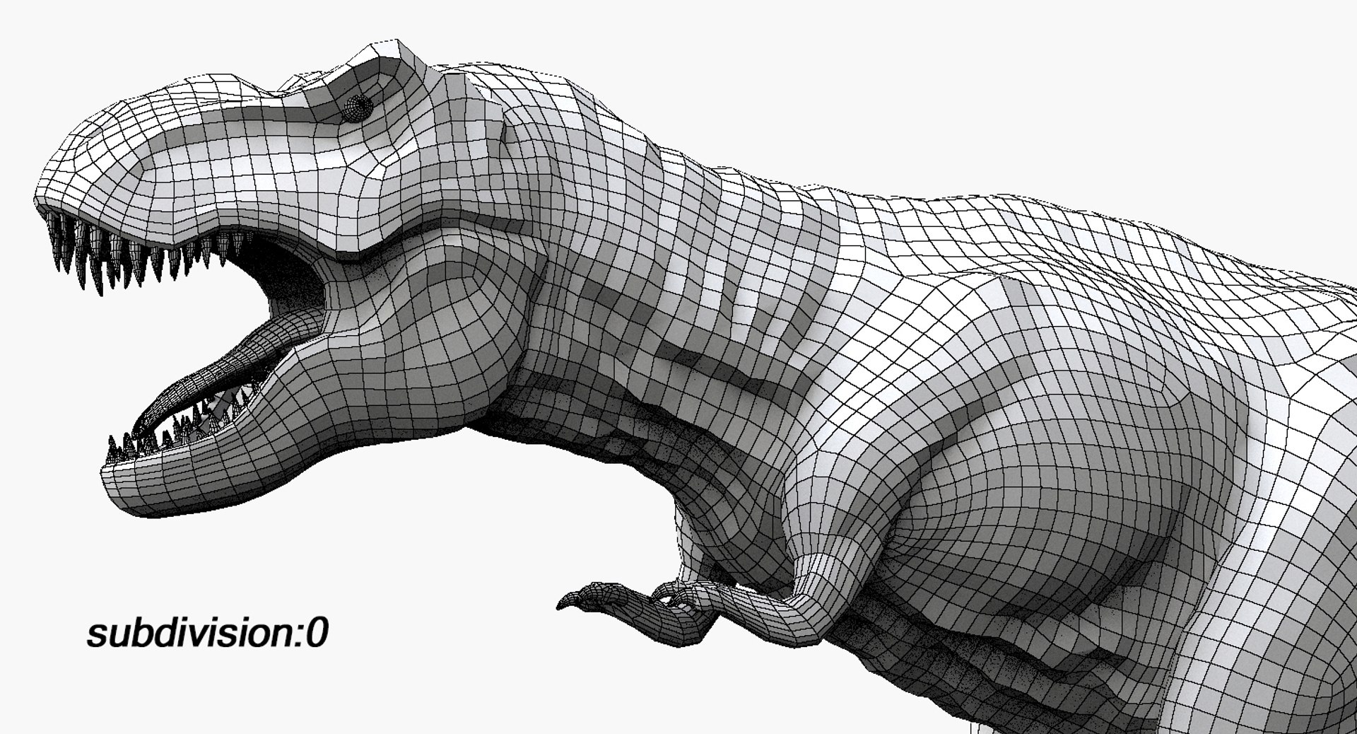 3d model v-ray rigged rex