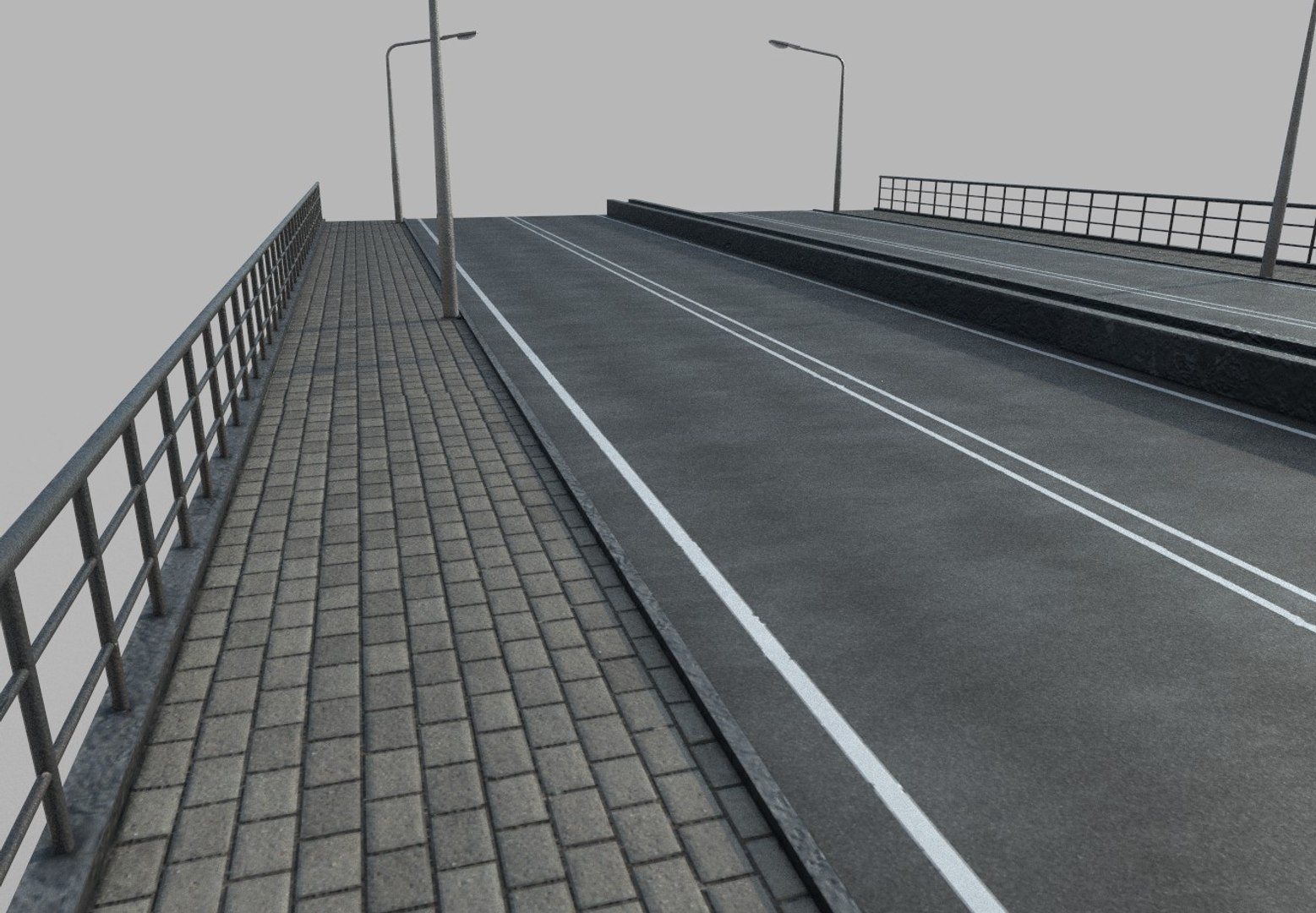 Modular highway PBR 3D model - TurboSquid 1765117