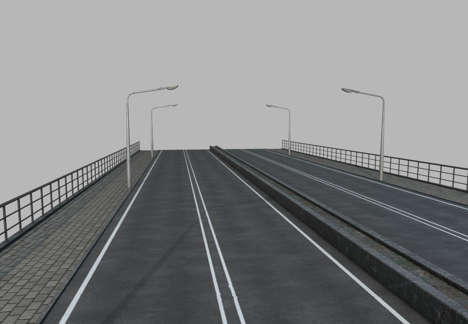 Modular highway PBR 3D model - TurboSquid 1765117