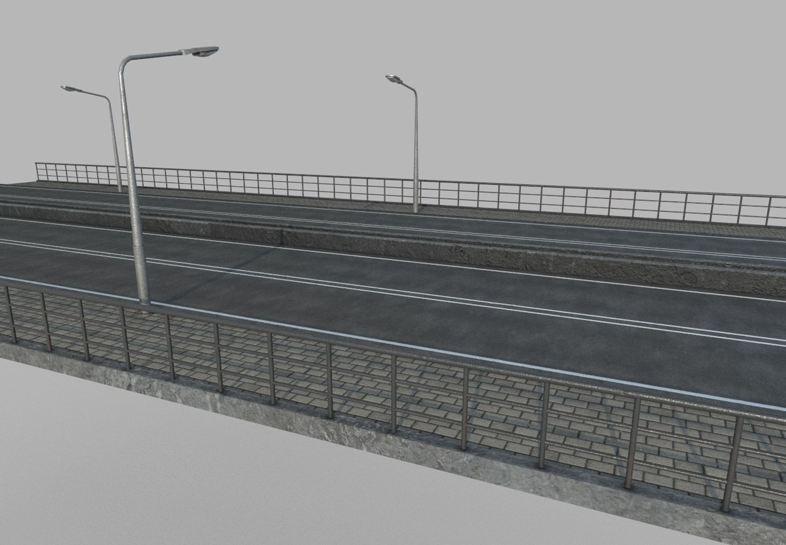 Modular highway PBR 3D model - TurboSquid 1765117