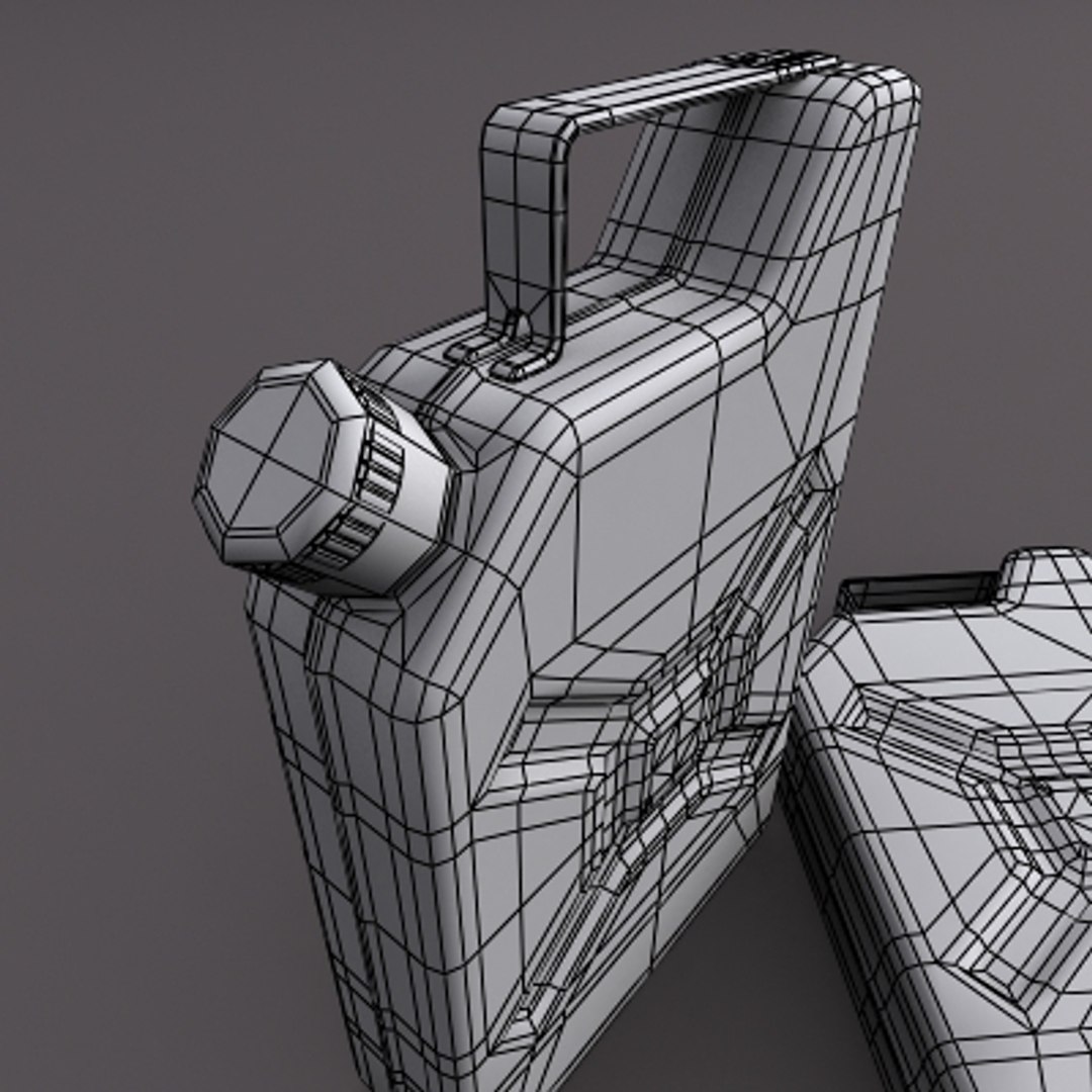 3d Gasoline Canister Cans Model