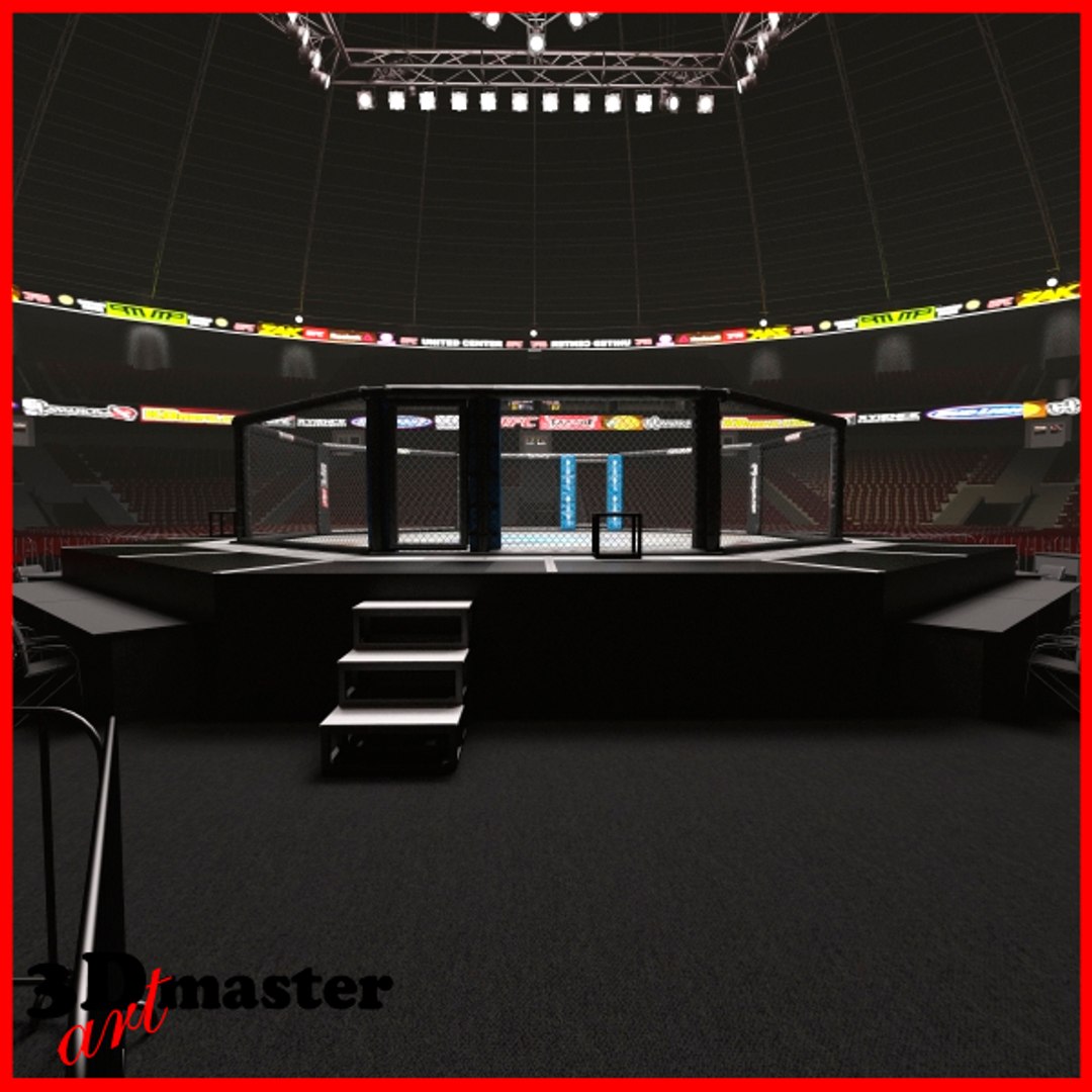 Interior Ufc Fighting Arena 3D Model - TurboSquid 1161628