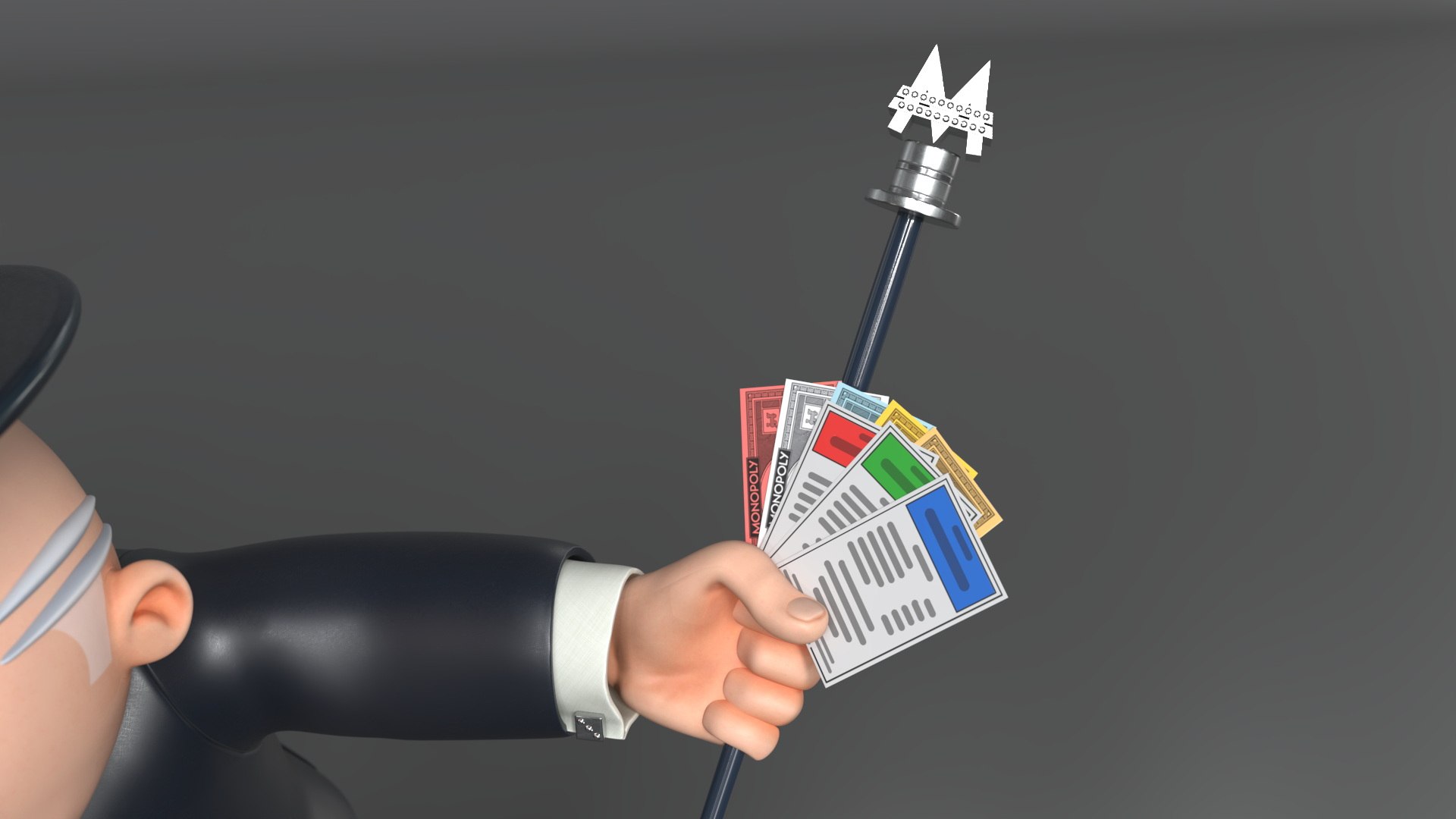 3D Mr Monopoly Handshake Pose Model - TurboSquid 2273735