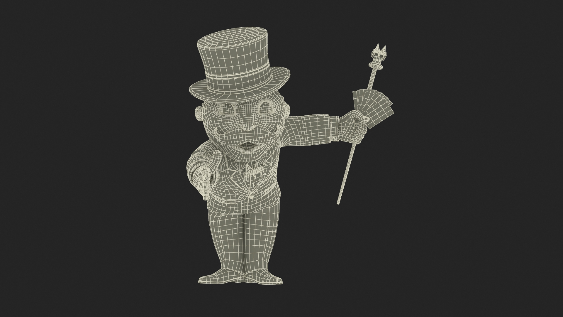 3D Mr Monopoly Handshake Pose Model - TurboSquid 2273735