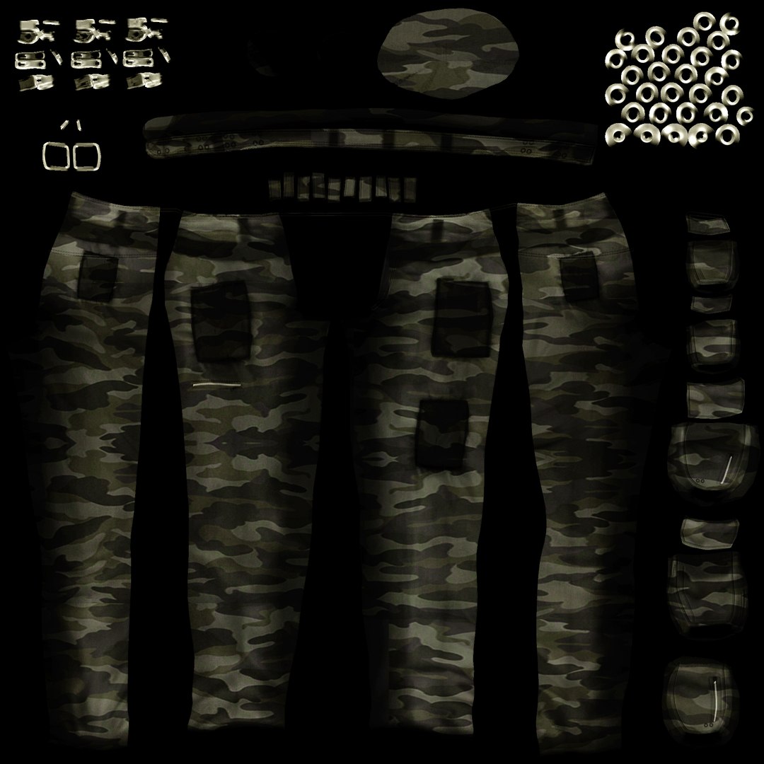 Cargo Pants 3D Model - TurboSquid 1792512