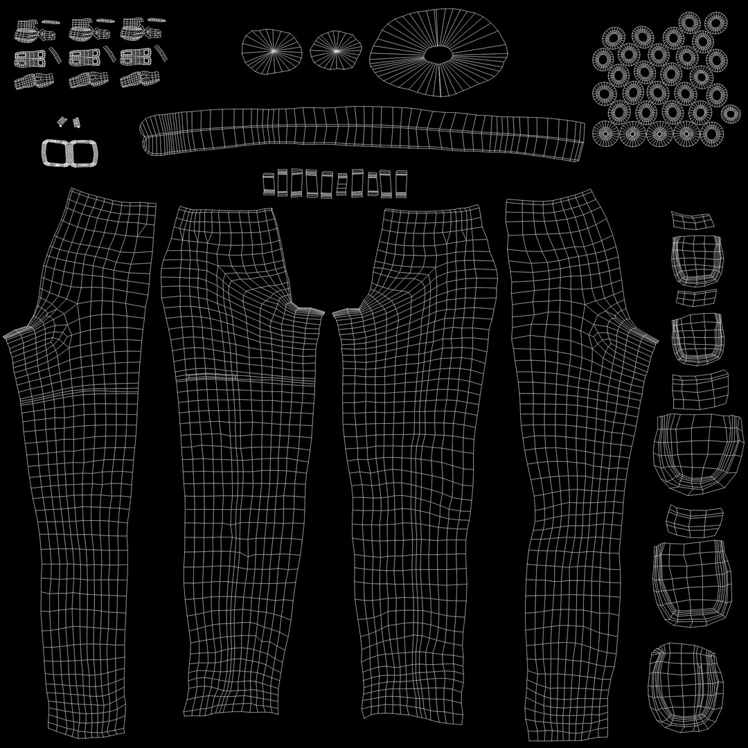 Cargo Pants 3D Model - TurboSquid 1792512