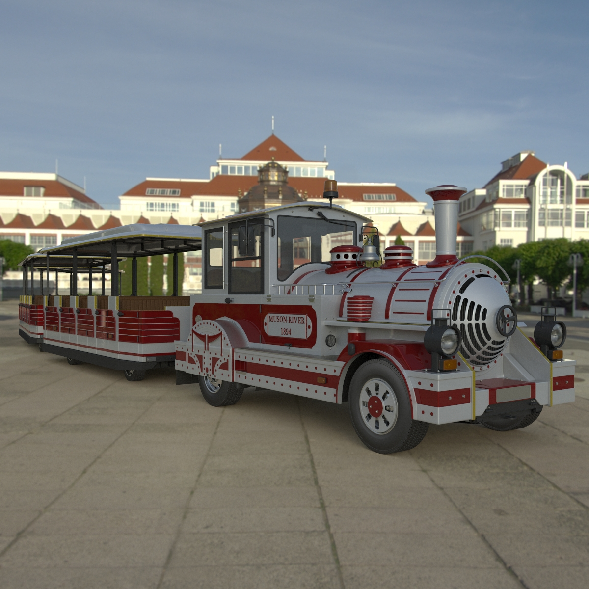 dotto train 3d model