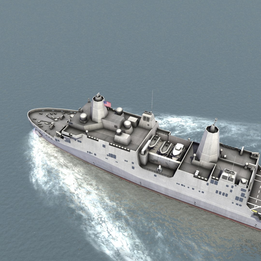 3d lpd-24 assault ship model