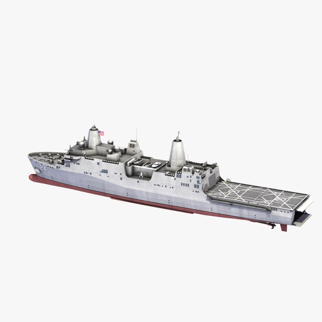 3d lpd-24 assault ship model