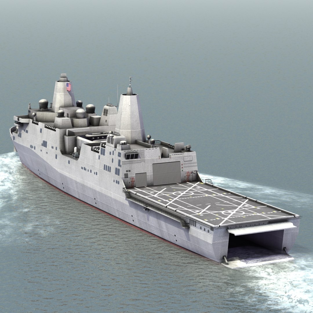 3d lpd-24 assault ship model