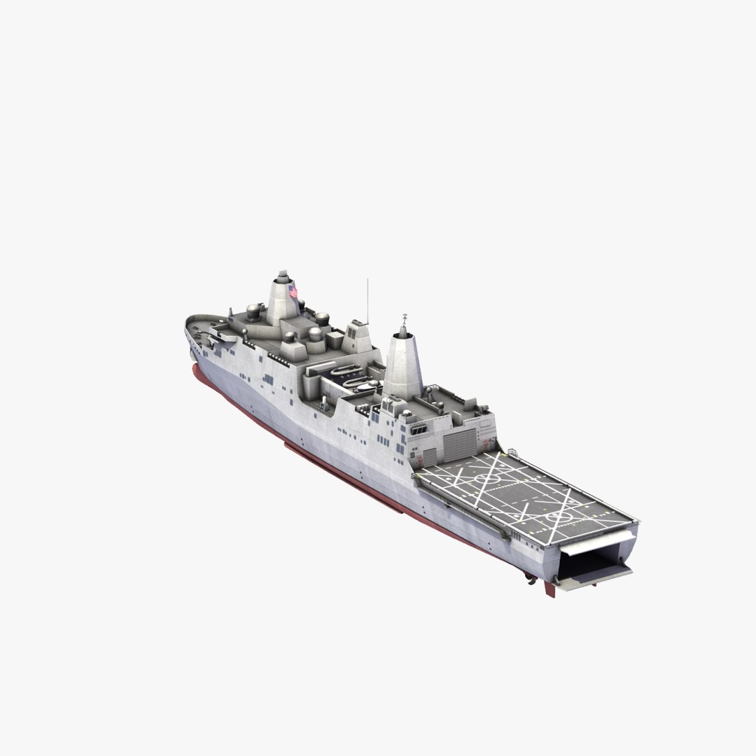 3d lpd-24 assault ship model
