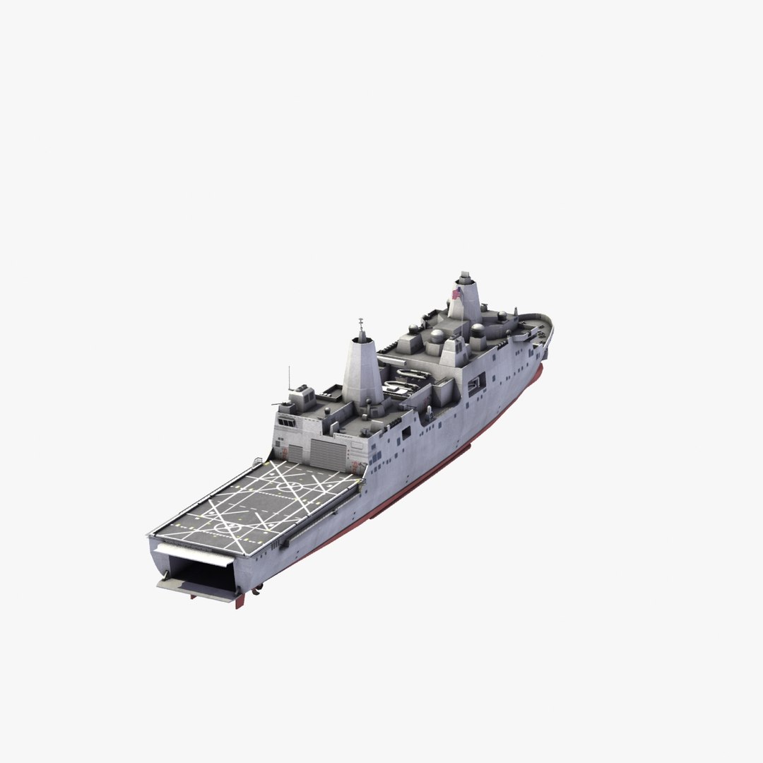 3d lpd-24 assault ship model
