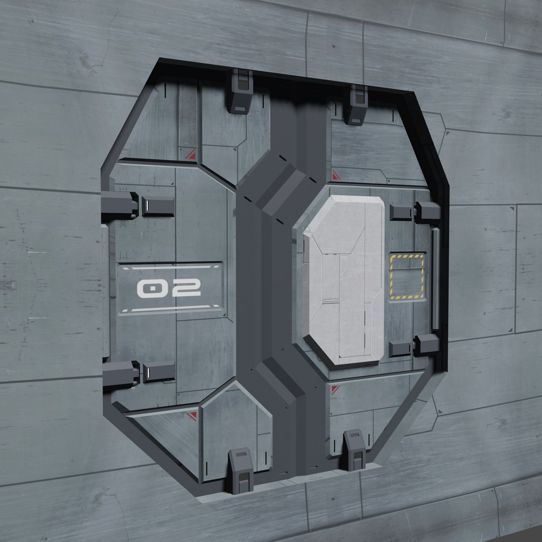 3D Sci-fi Gate Model - TurboSquid 1809323