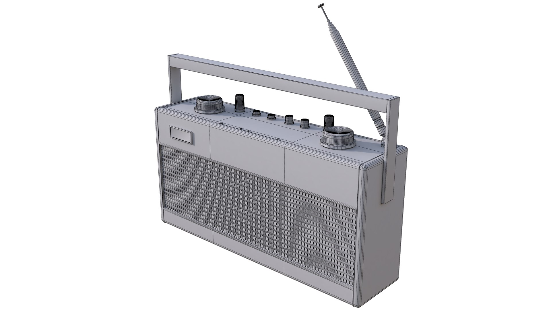 3D Transistor Radio-Roberts R606 Model - TurboSquid 1956912