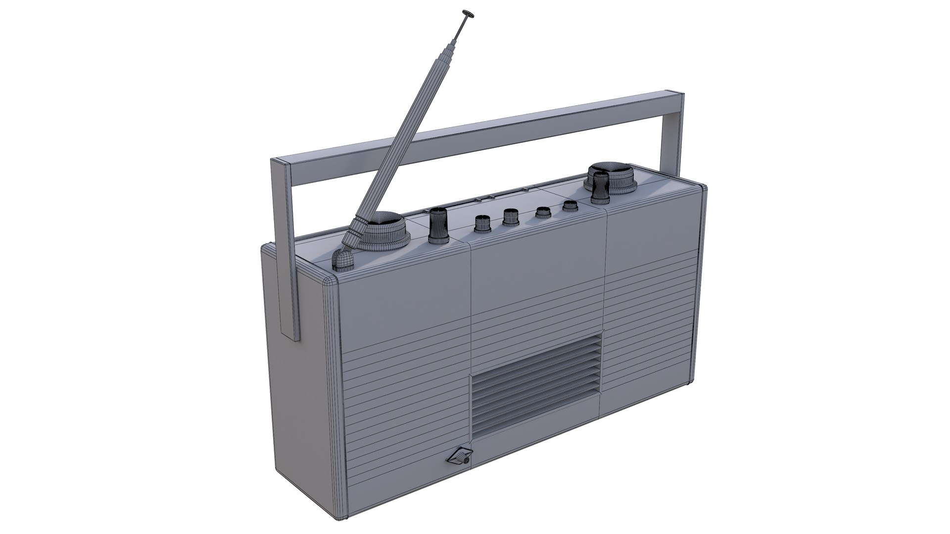 3D Transistor Radio-Roberts R606 Model - TurboSquid 1956912