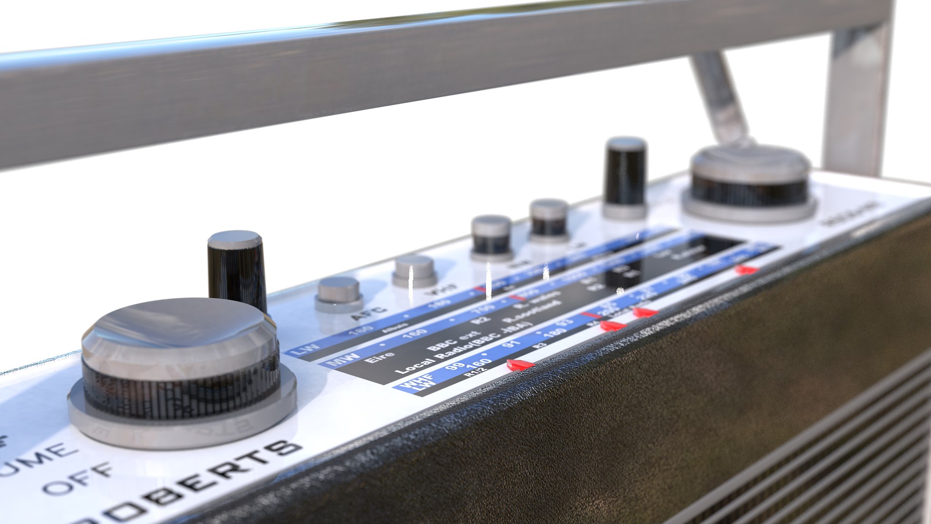 3D Transistor Radio-Roberts R606 Model - TurboSquid 1956912