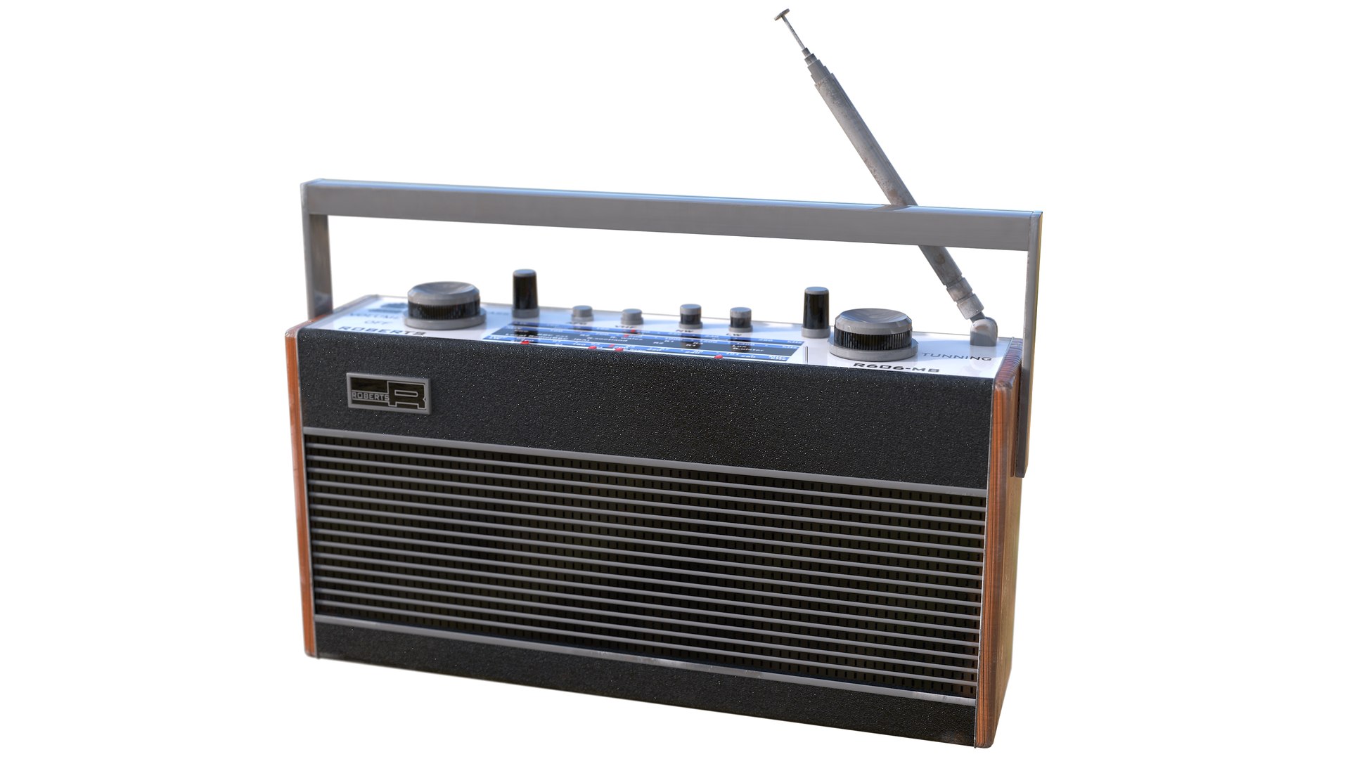 3D Transistor Radio-Roberts R606 Model - TurboSquid 1956912