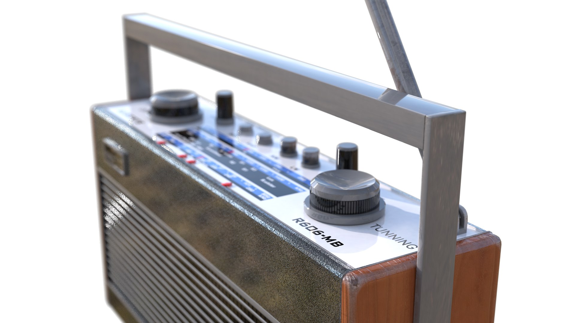 3D Transistor Radio-Roberts R606 Model - TurboSquid 1956912