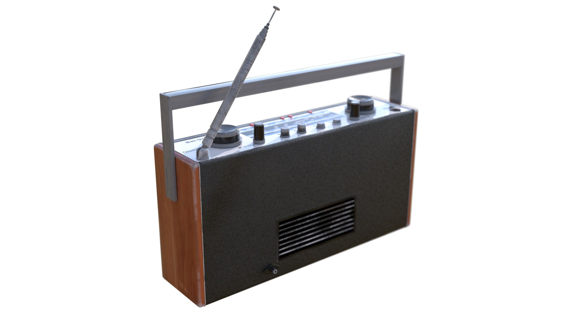 3D Transistor Radio-Roberts R606 Model - TurboSquid 1956912