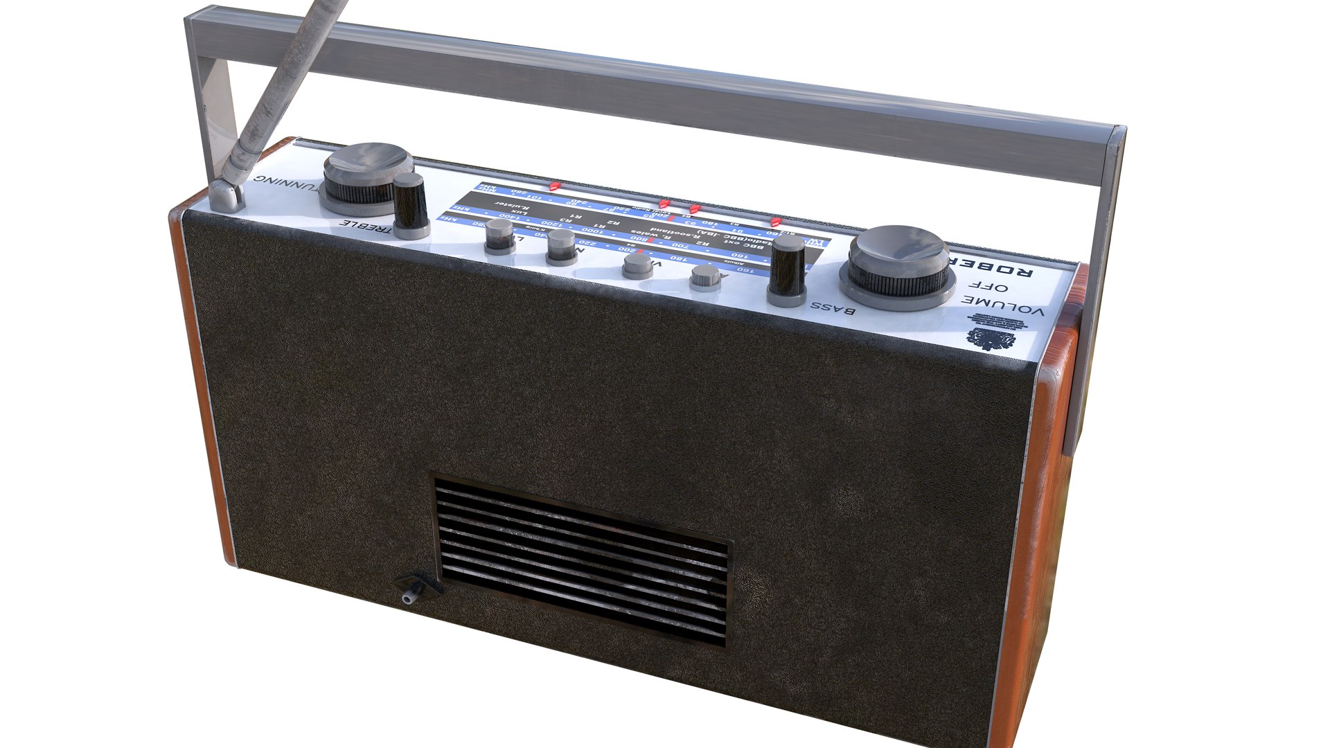 3D Transistor Radio-Roberts R606 Model - TurboSquid 1956912