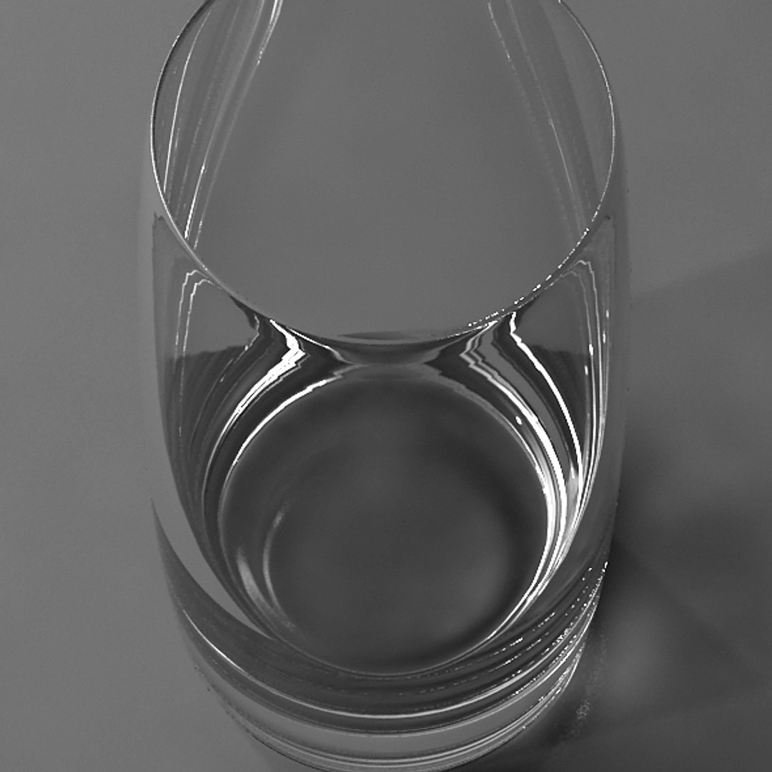 3d glass ball model