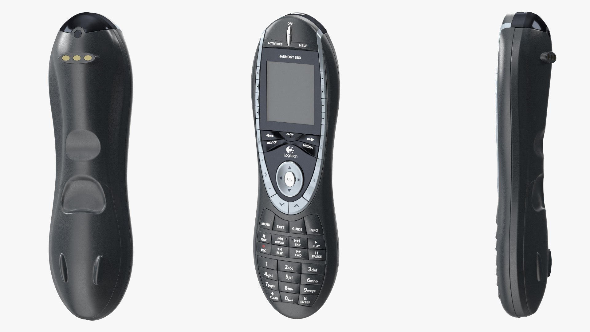 3D Model One For All Universal Remote Control Black - TurboSquid 2139434