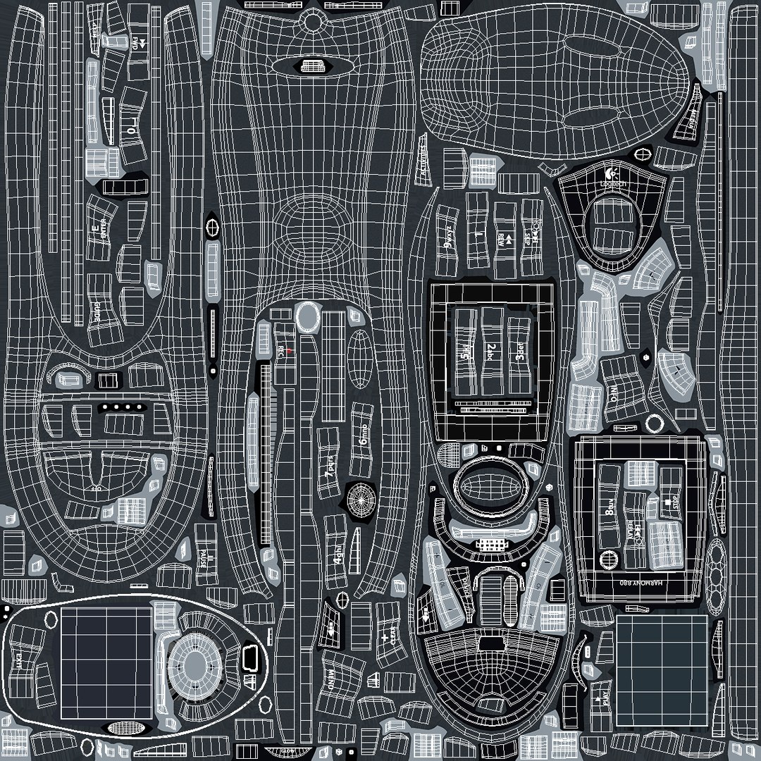 3D Model One For All Universal Remote Control Black - TurboSquid 2139434