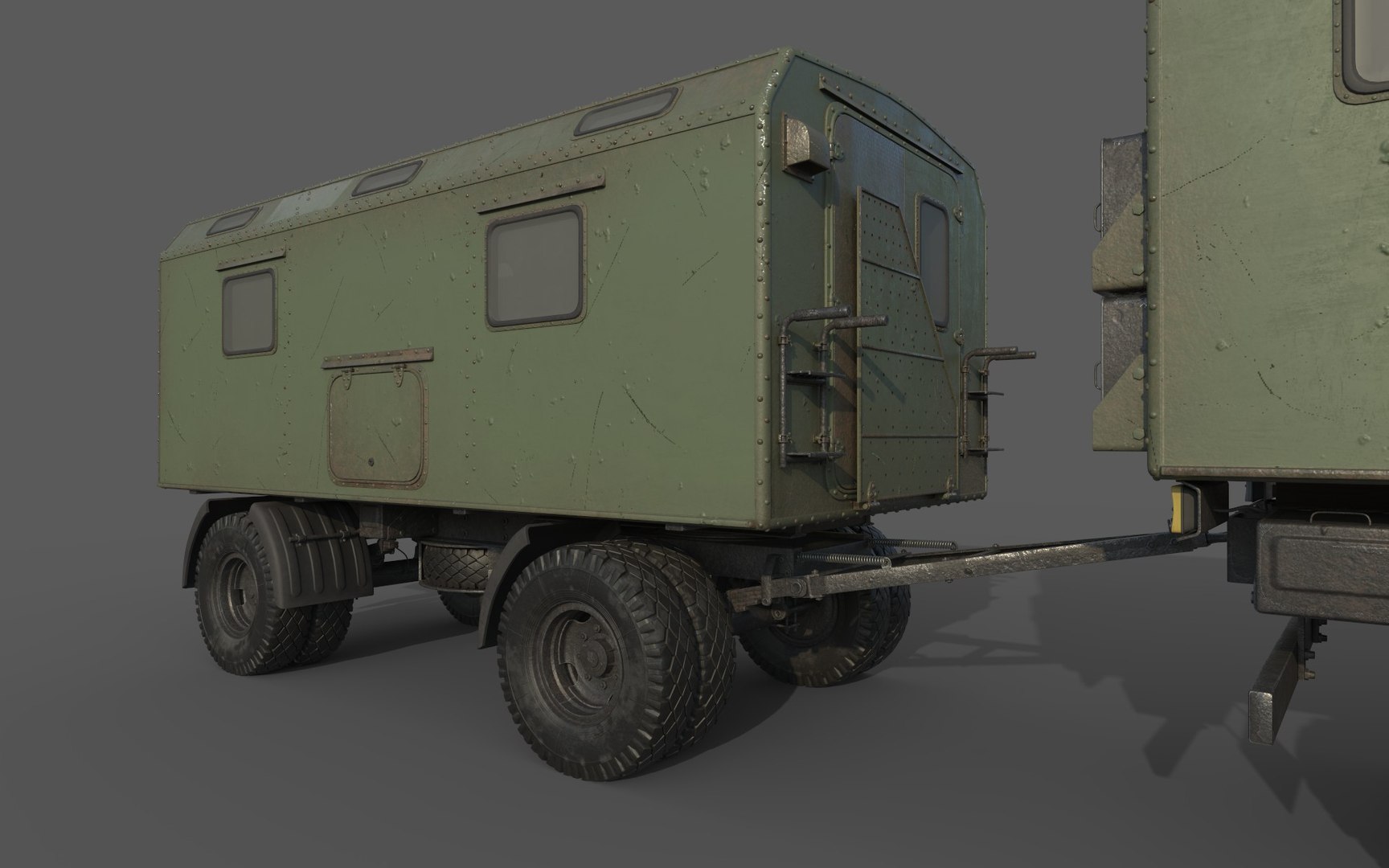 Kamaz Command Vehicle Command Trailer 3D Model - TurboSquid 2024789