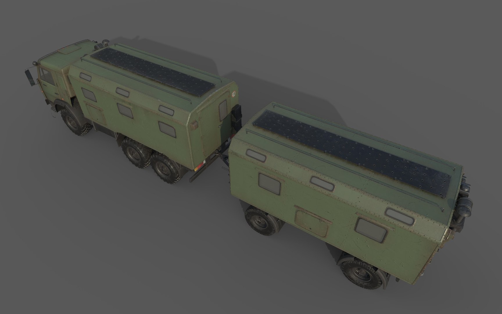 Kamaz Command Vehicle Command Trailer 3D Model - TurboSquid 2024789