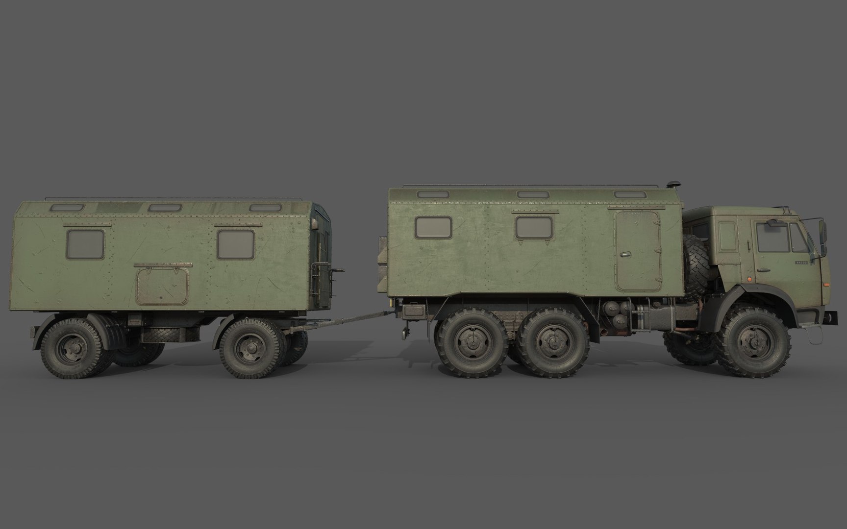 Kamaz Command Vehicle Command Trailer 3D Model - TurboSquid 2024789