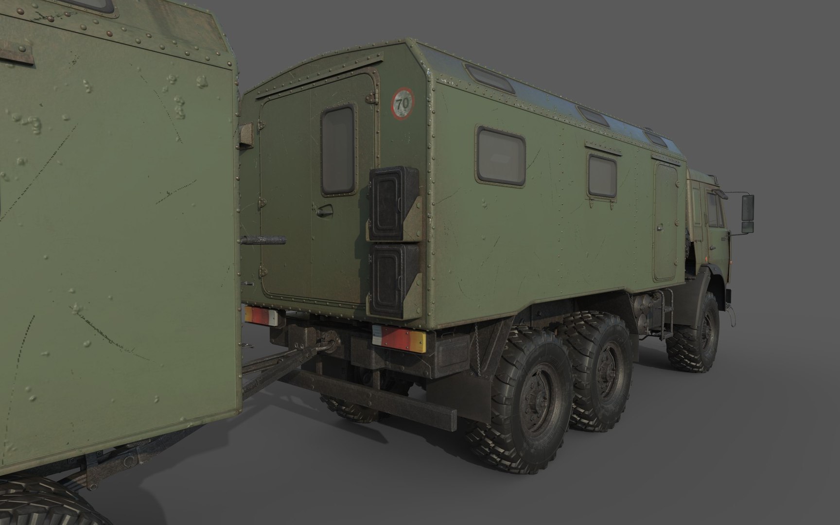 Kamaz Command Vehicle Command Trailer 3D Model - TurboSquid 2024789