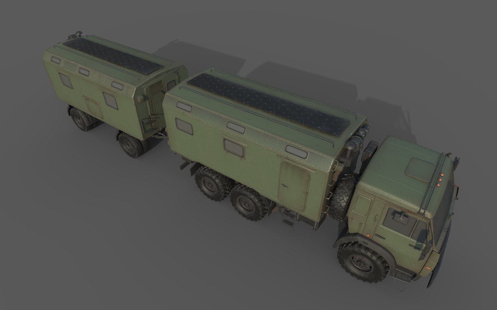 Kamaz Command Vehicle Command Trailer 3D Model - TurboSquid 2024789