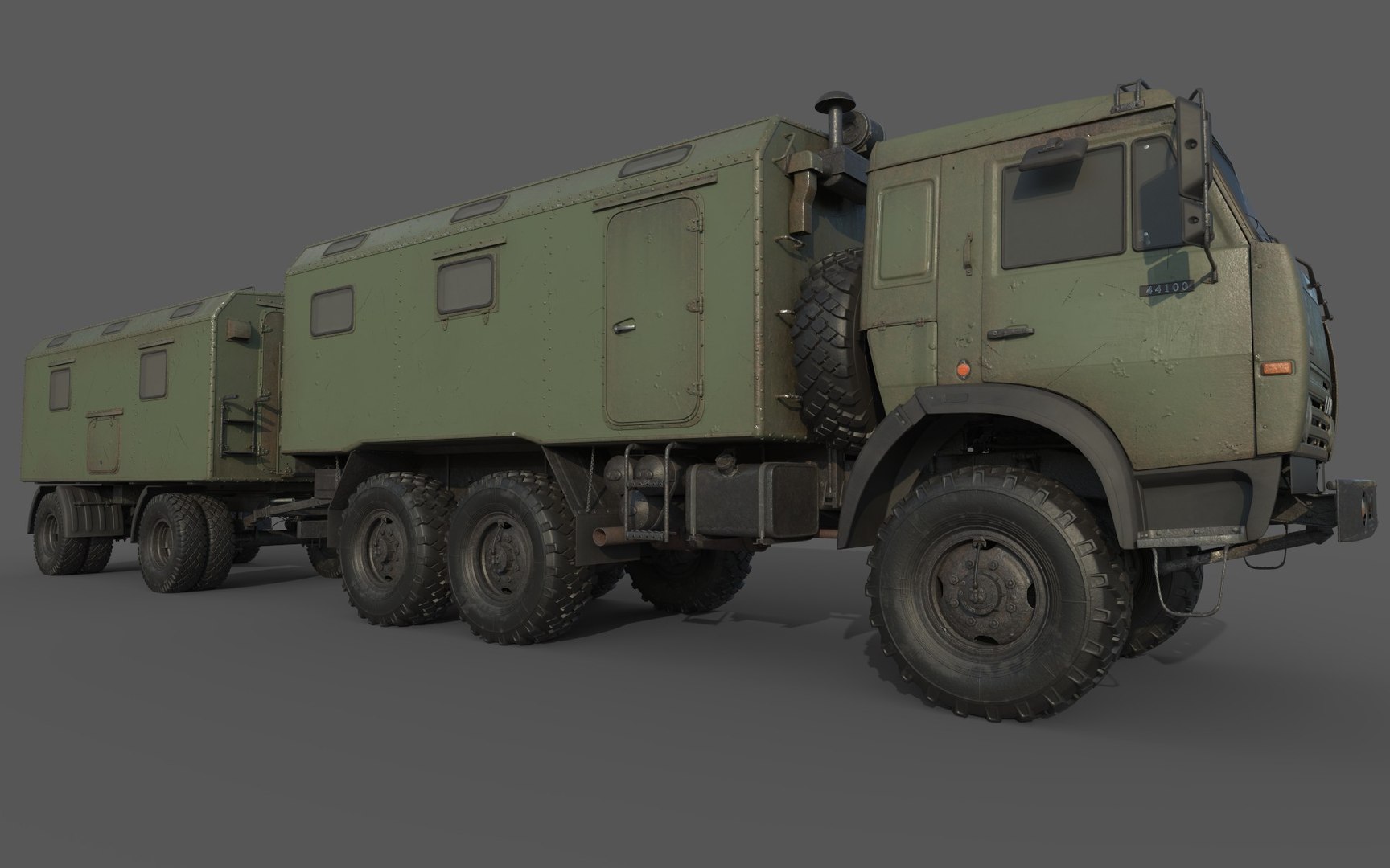 Kamaz Command Vehicle Command Trailer 3D Model - TurboSquid 2024789