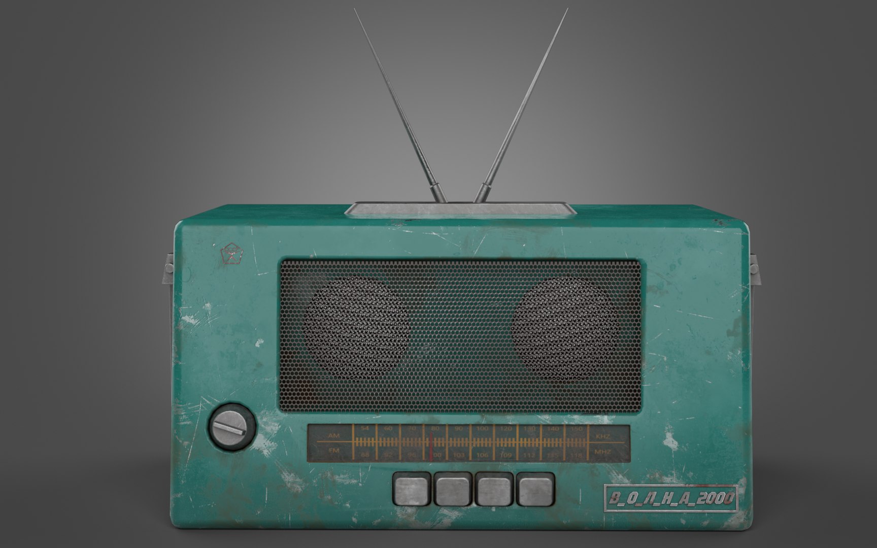 3D Soviet Radio - TurboSquid 1829081