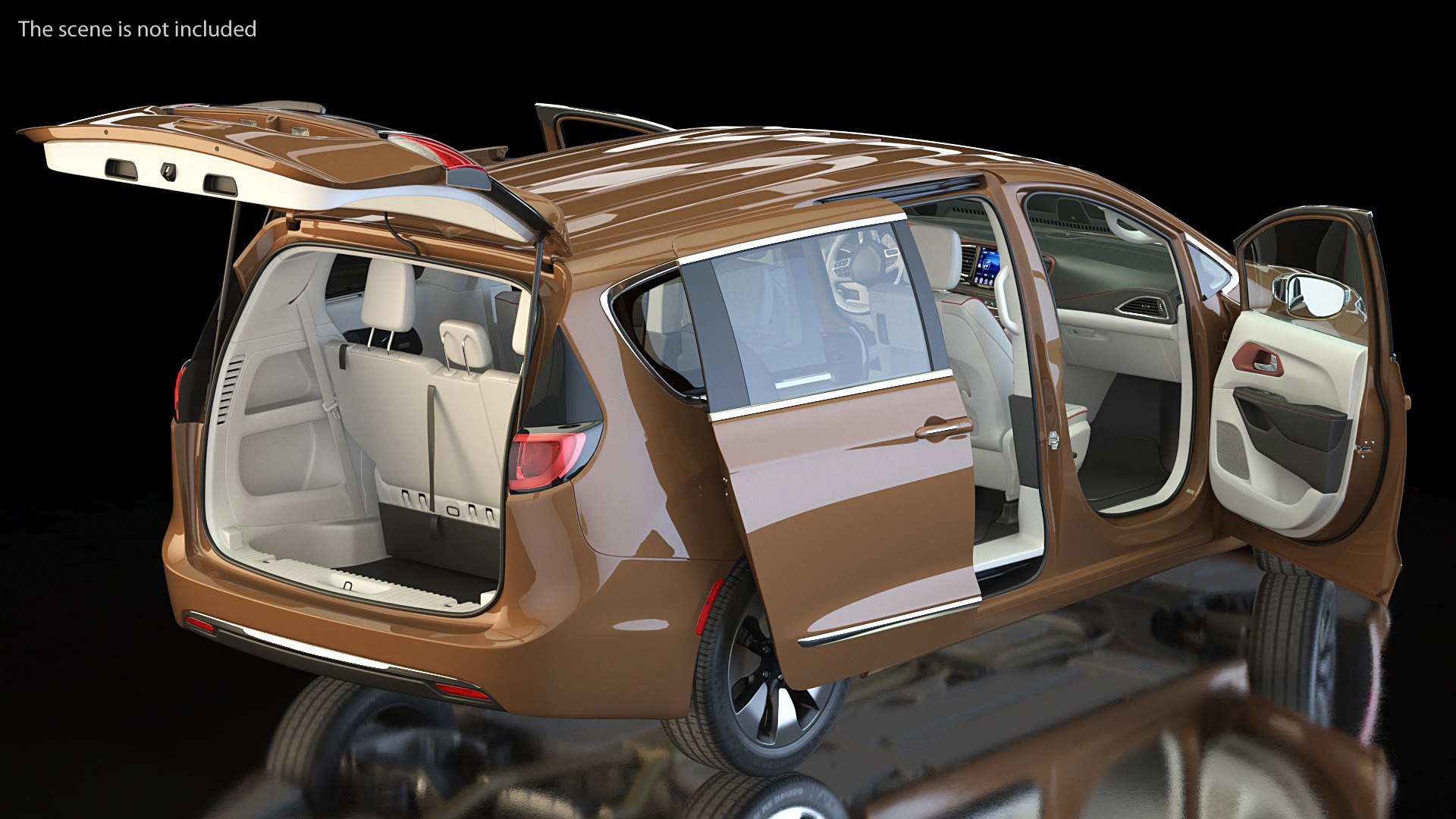 Free family minivan rigged car 3D model - TurboSquid 1640906