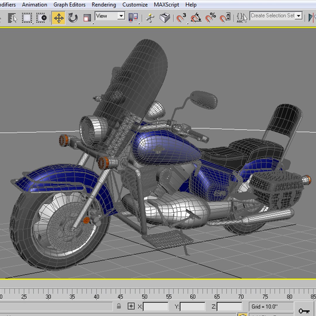 Cruiser Motorcycle 3D Model - TurboSquid 2217247