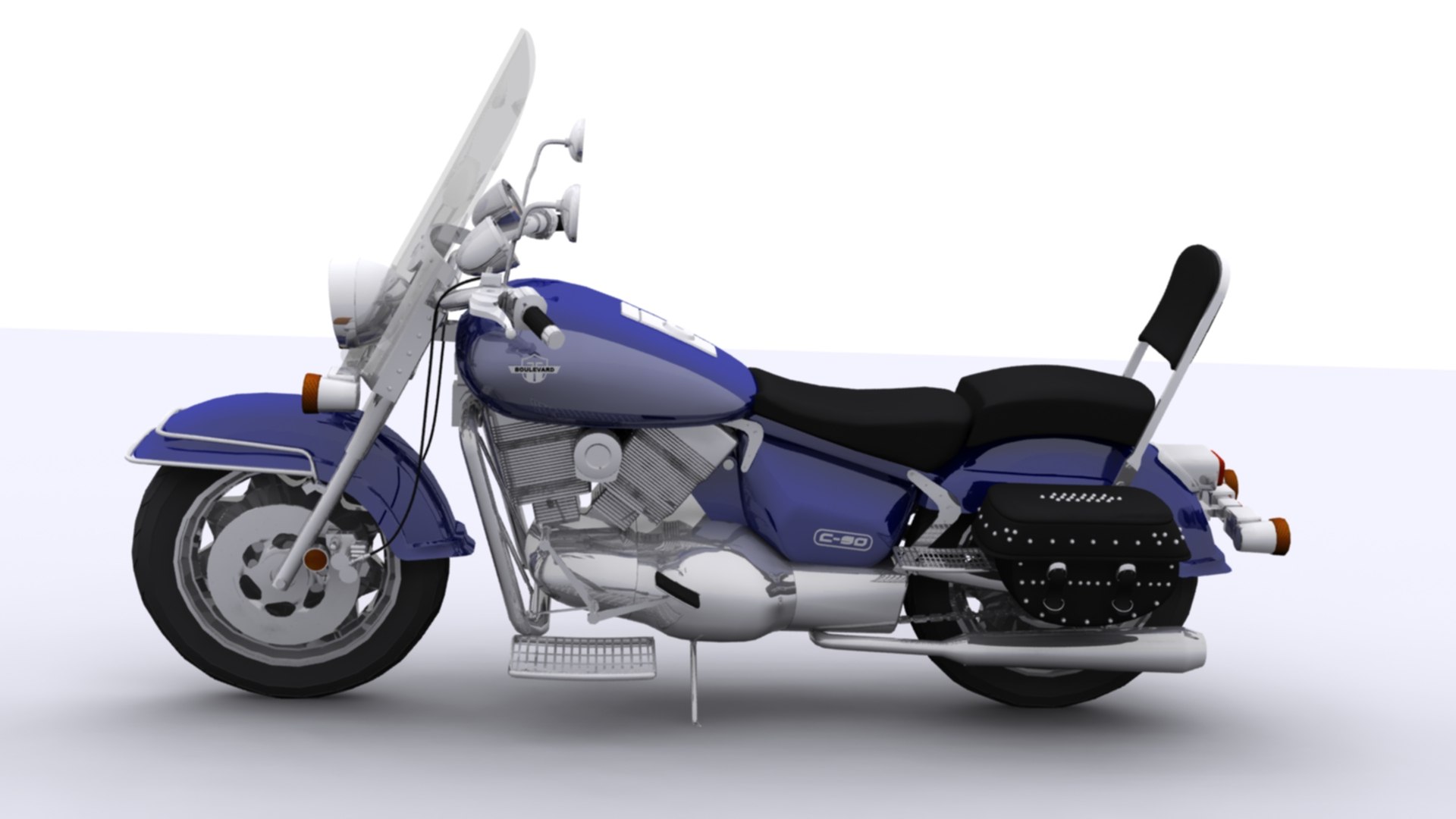 Cruiser Motorcycle 3D Model - TurboSquid 2217247