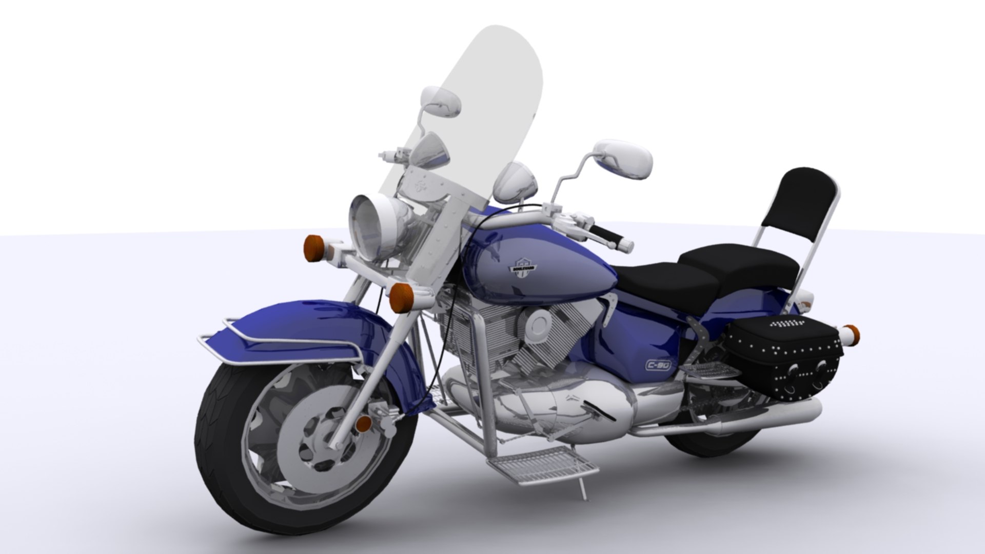 Cruiser Motorcycle 3D Model - TurboSquid 2217247