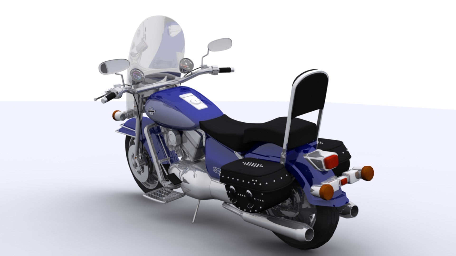 Cruiser Motorcycle 3D Model - TurboSquid 2217247