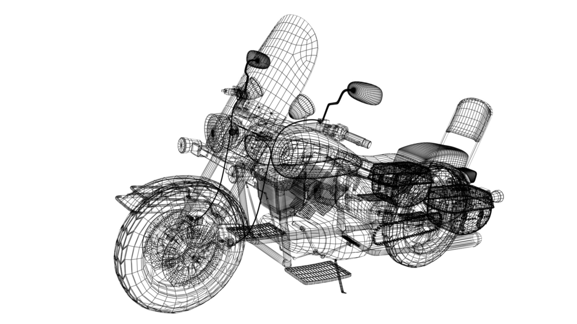 Cruiser Motorcycle 3D Model - TurboSquid 2217247