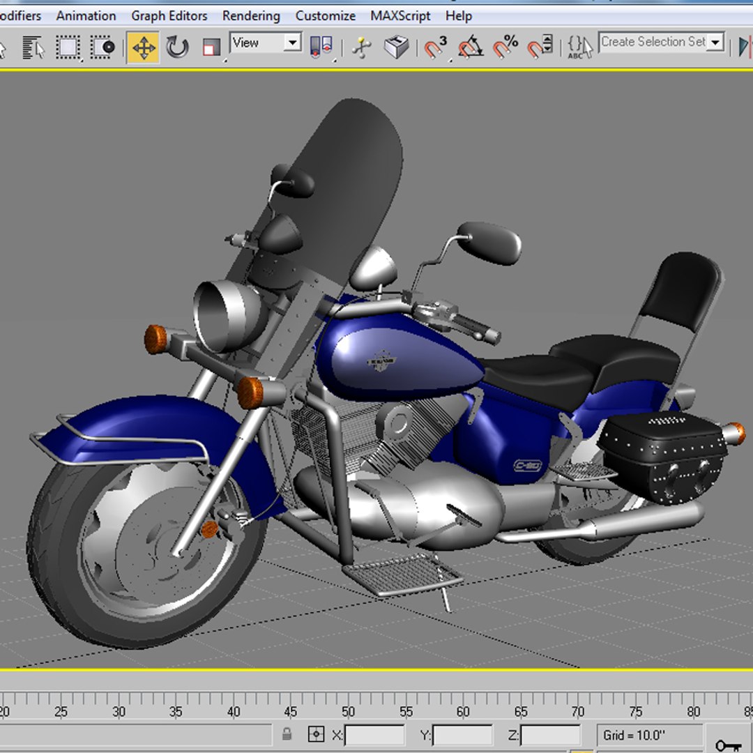 Cruiser Motorcycle 3D Model - TurboSquid 2217247