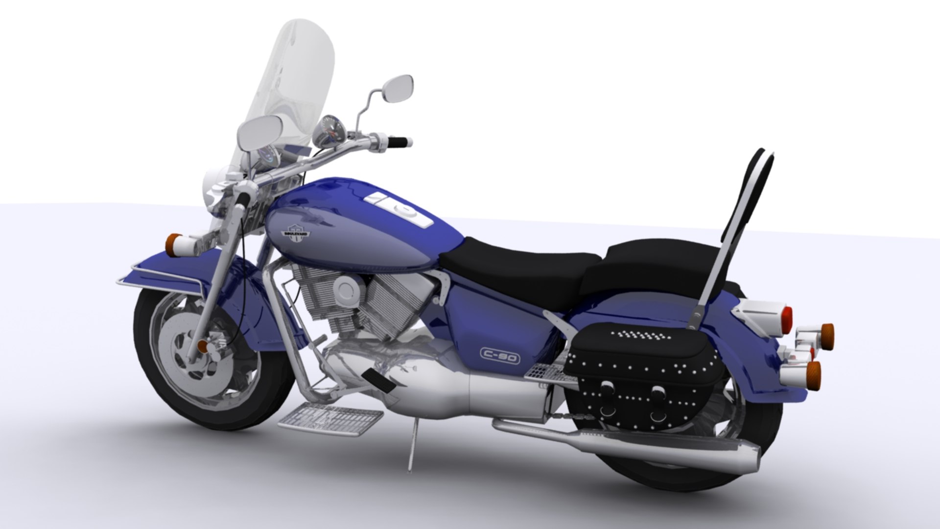Cruiser Motorcycle 3D Model - TurboSquid 2217247