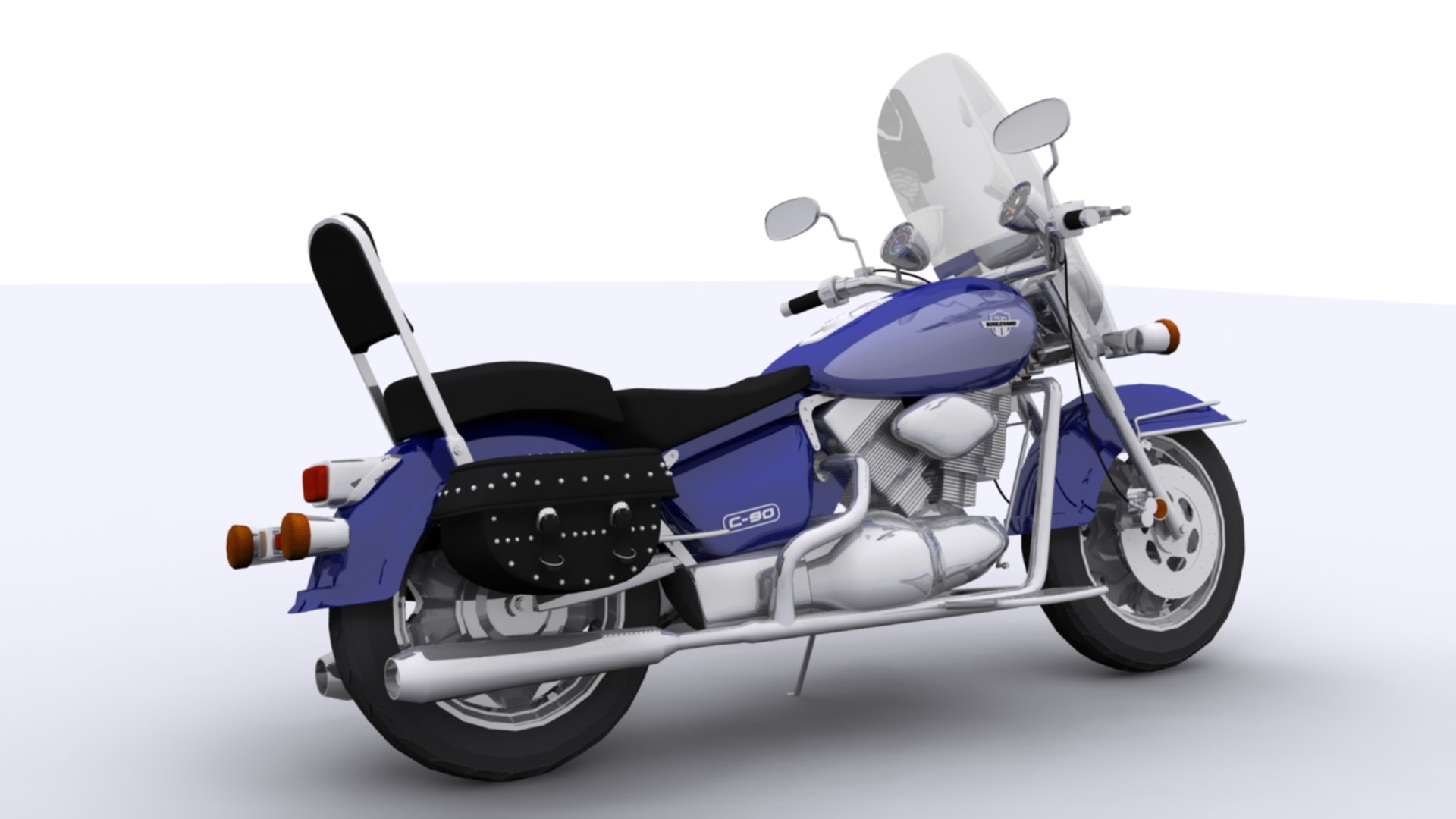 Cruiser Motorcycle 3D Model - TurboSquid 2217247