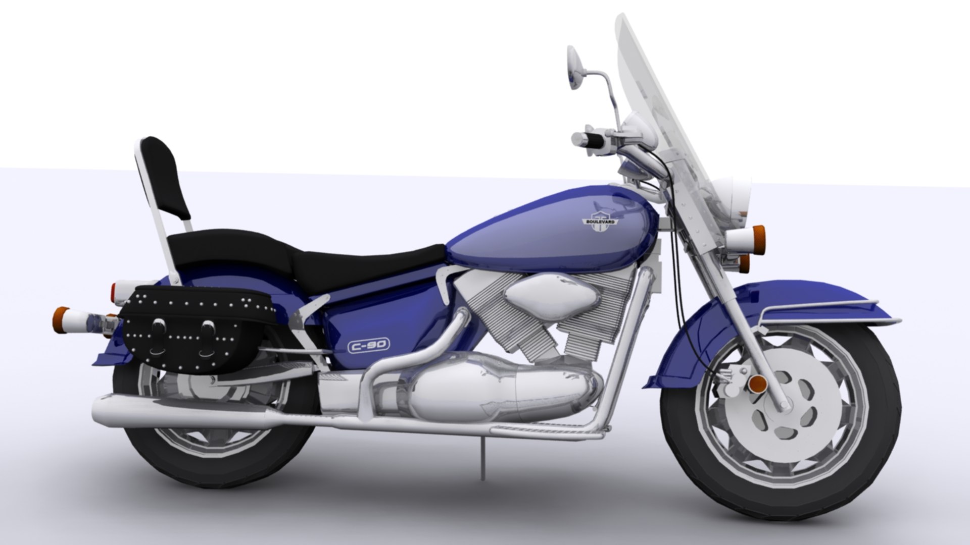Cruiser Motorcycle 3D Model - TurboSquid 2217247